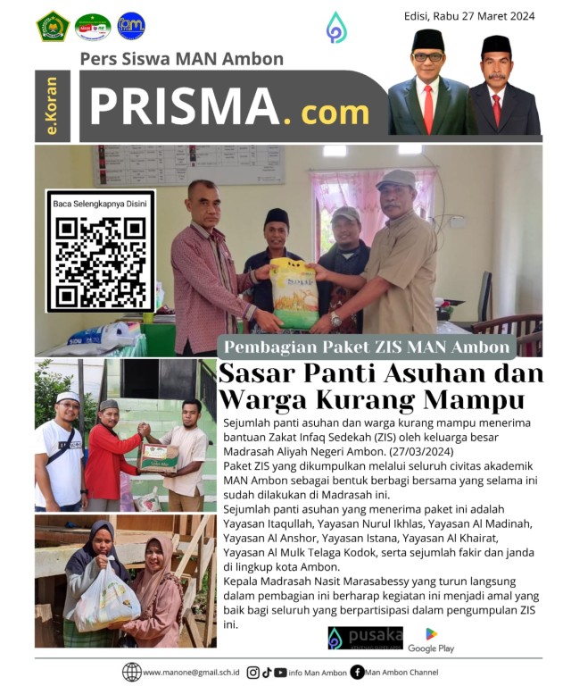 Madrasah Aliyah Negeri 1 Ambon - Pembagian MAN Ambon